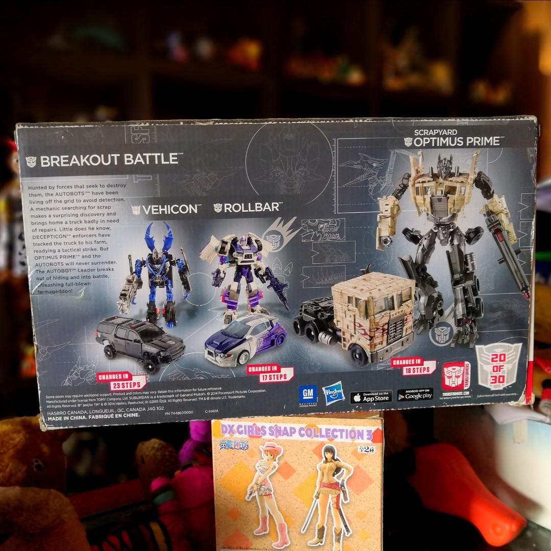 Hasbro Transformer Age of Extinction Breakout Battle Platinum Edition ...