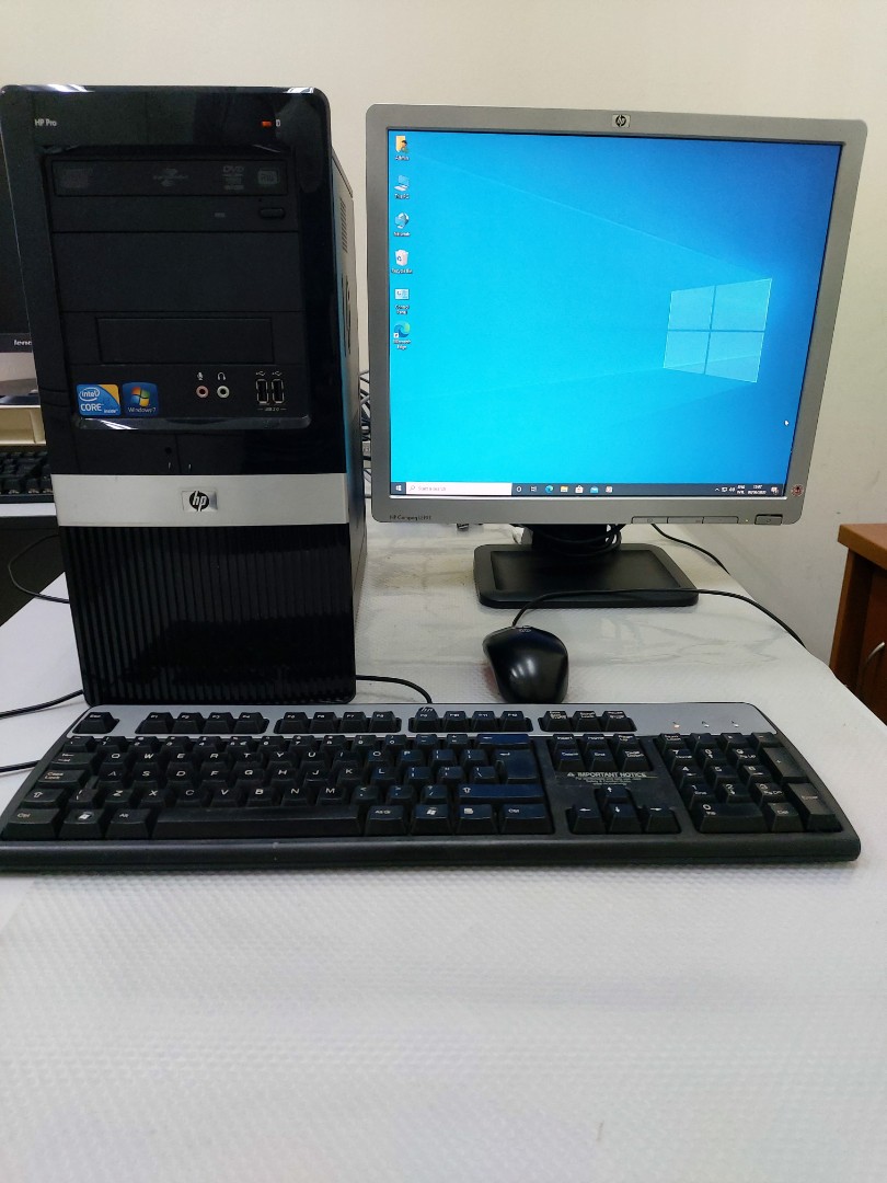 Hp Pro Desktop Full Set Dlink Wifi Adaptor Intel I Gb Ram Gb Hdd Computers Tech