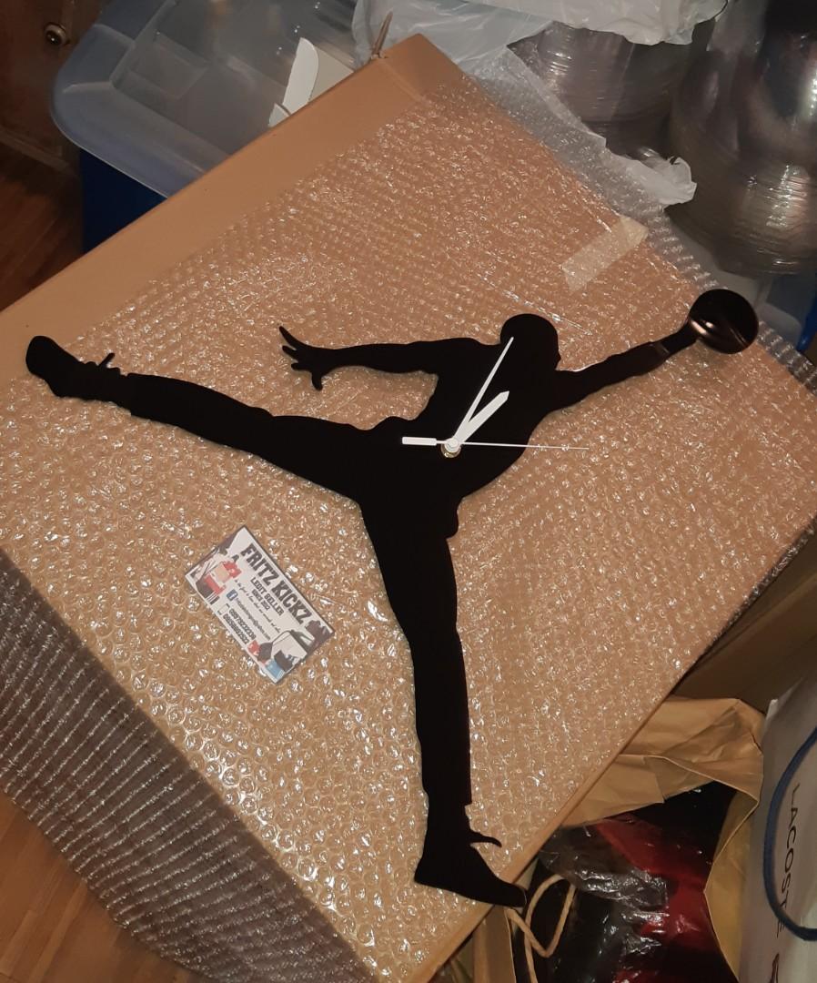 Jordan Jumpman Wallclock, Furniture & Home Living, Home Decor, Wall ...