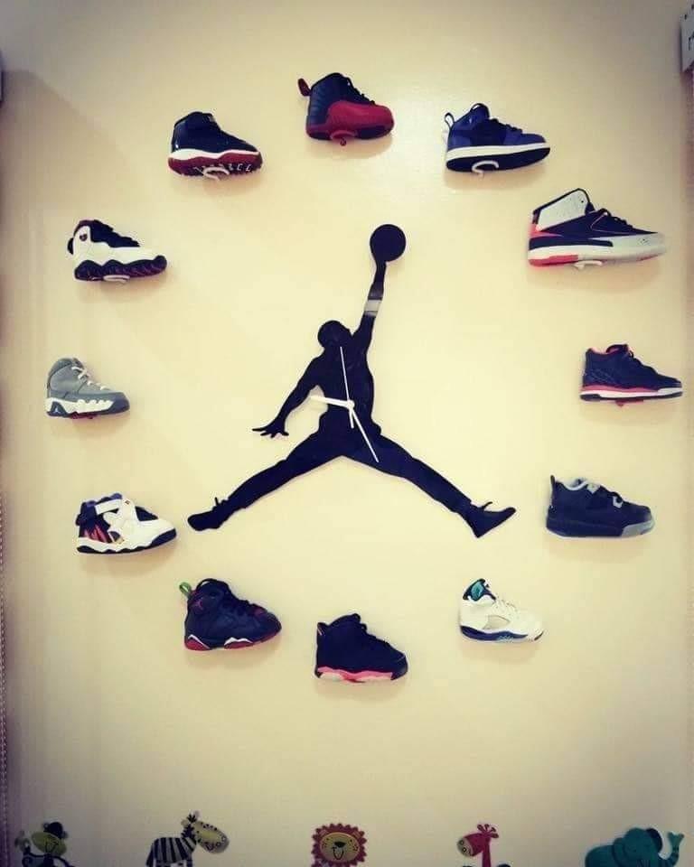 Jordan Jumpman Wallclock, Furniture & Home Living, Home Decor, Wall ...