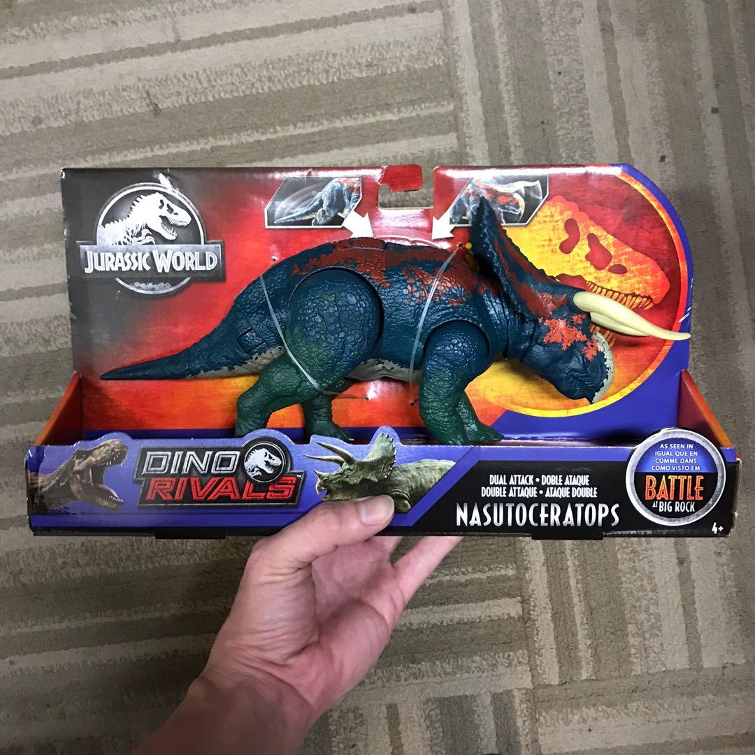 Jurassic World Dino Rivals Dual Attack Nasutoceratops, Hobbies & Toys ...