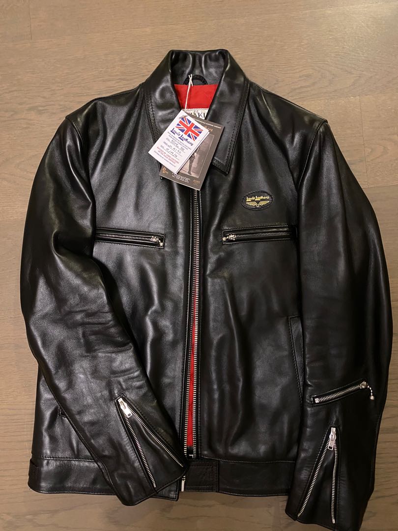 Lewis 551T dominator leather jacket (slim fit), 男裝, 外套及戶外衣服 - Carousell