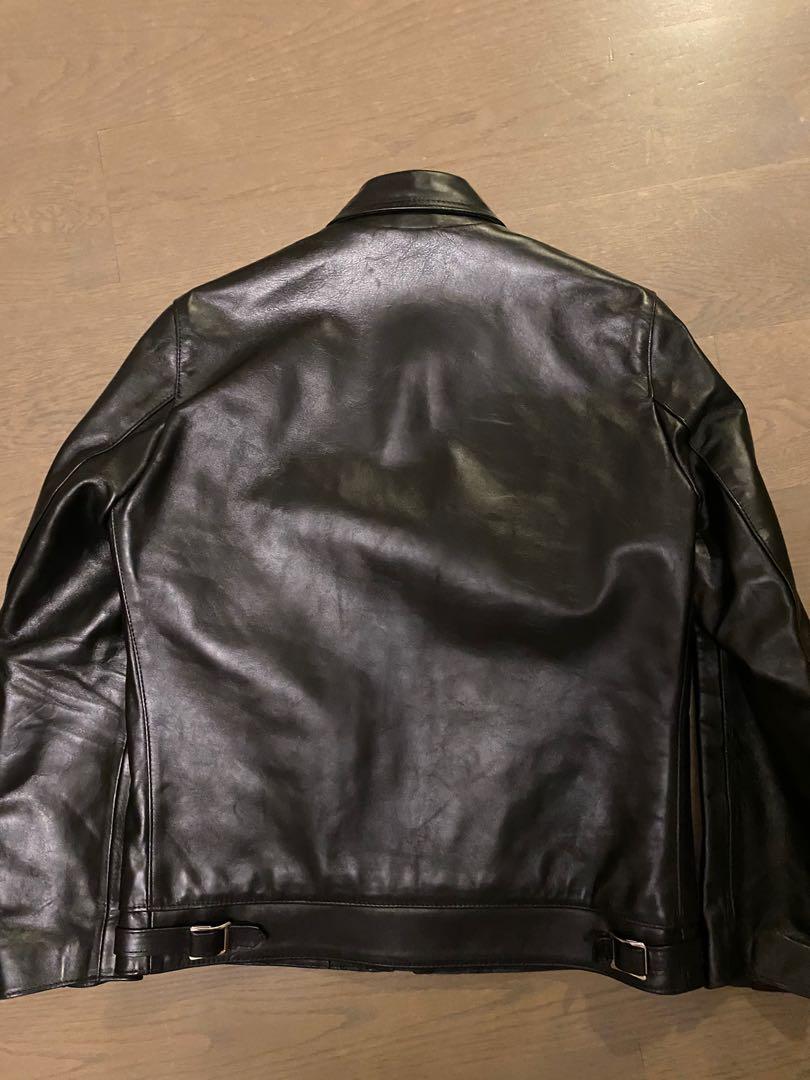 Lewis 551T dominator leather jacket (slim fit), 男裝, 外套及戶外衣服 - Carousell
