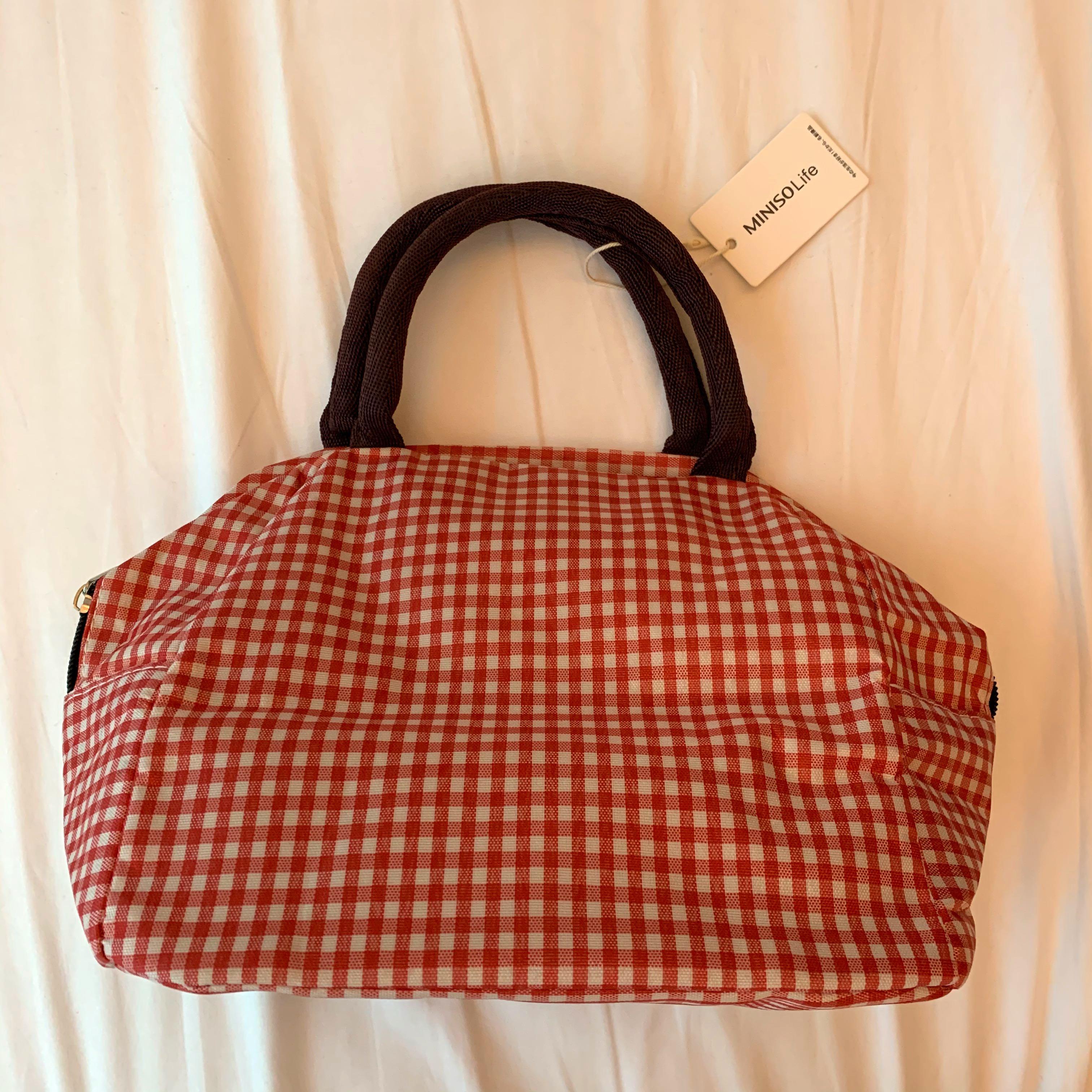 Miniso Bento picnic bag 野餐食物袋便當包, Babies & Kids, Going Out, Diaper Bags ...