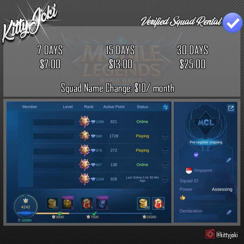 Mobile Legends Supreme / MMR / Rank Boost / Seasonal MCL, Video Gaming ...