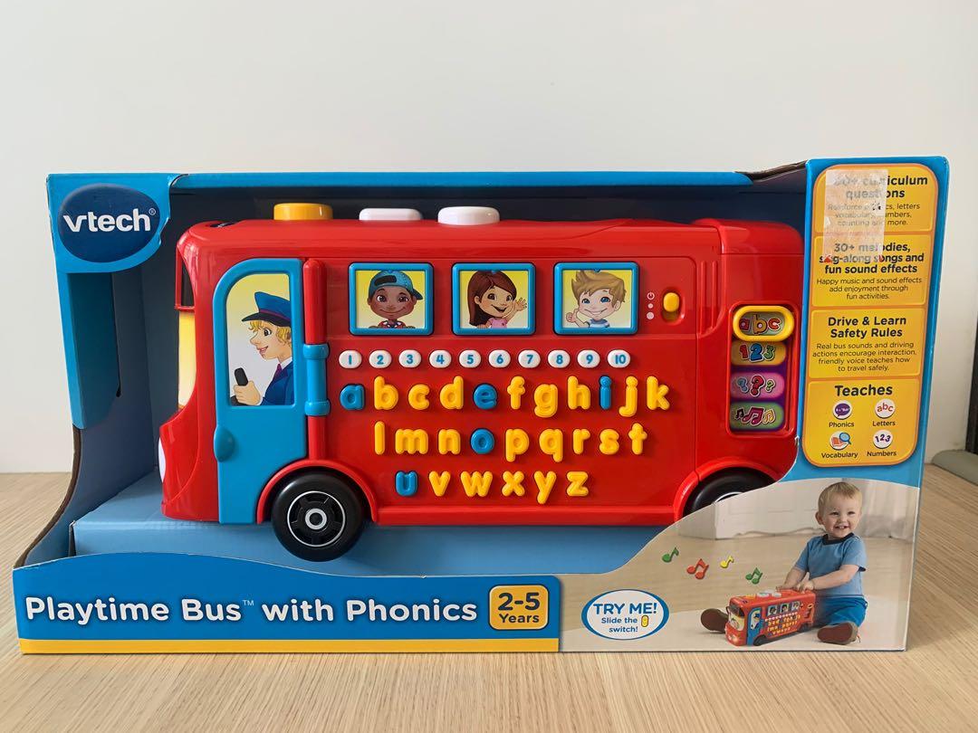 [NEW] Vtech Playtime Bus with Phonics, Babies & Kids, Infant Playtime ...