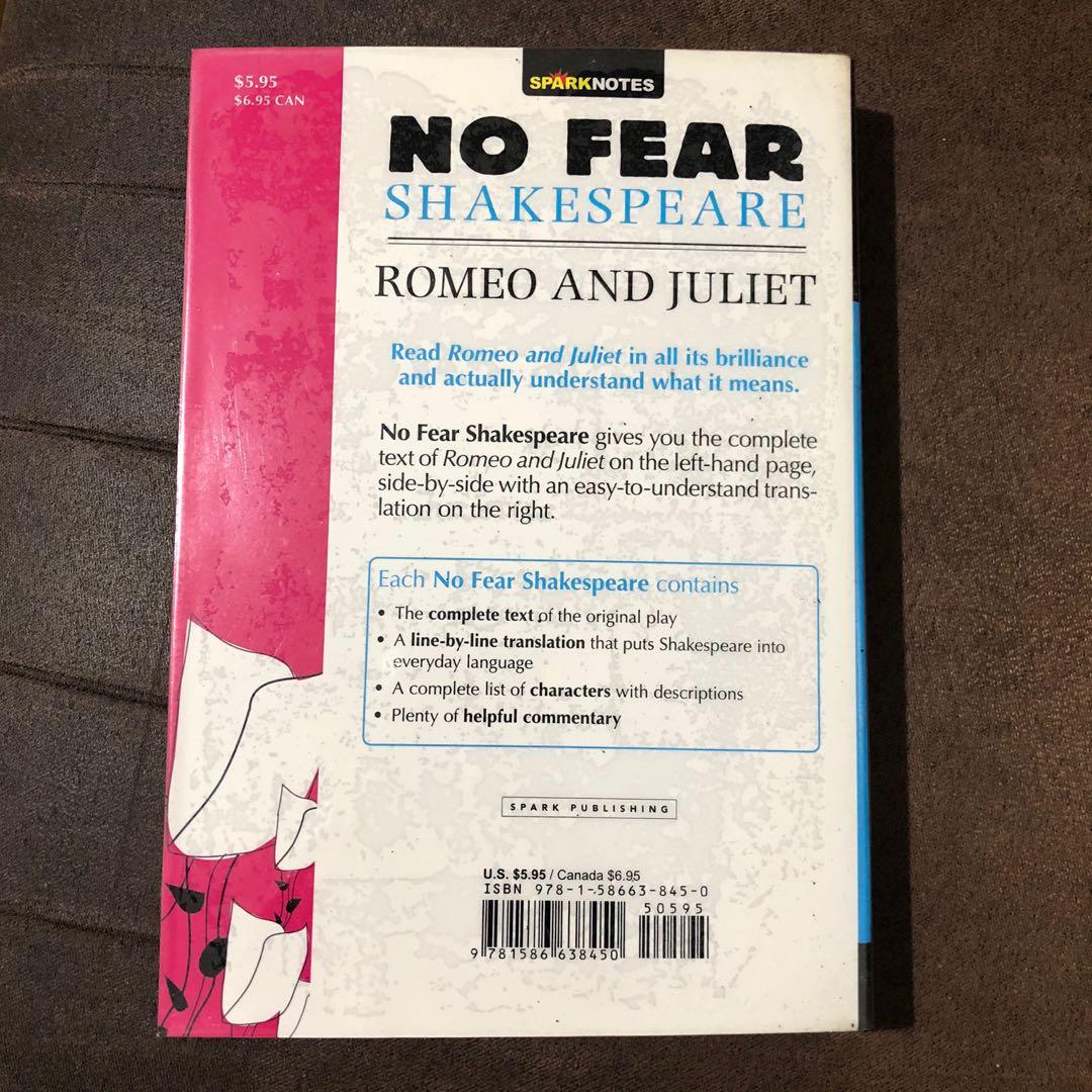 NO FEAR SHAKESPEARE - Romeo and Juliet, Hobbies & Toys, Books ...