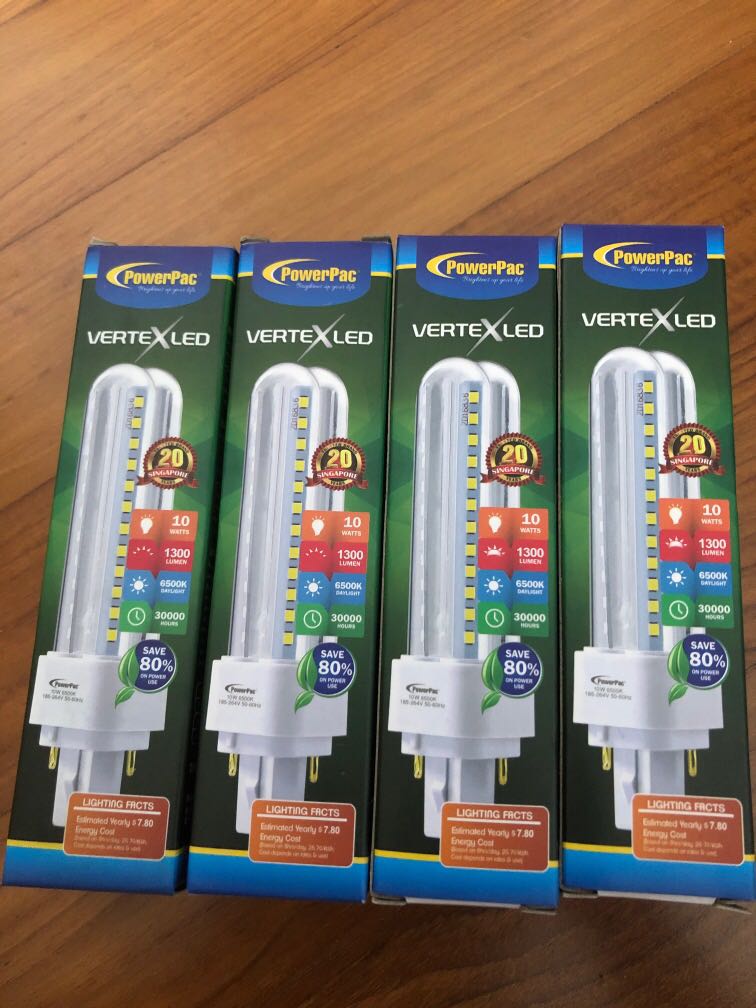 Powerpac 2 Pin LED Bulb, Furniture & Home Living, Lighting & Fans ...