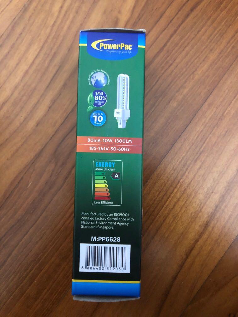 Powerpac 2 Pin LED Bulb, Furniture & Home Living, Lighting & Fans ...
