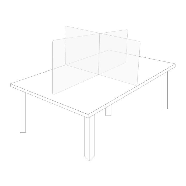 [SET D] Acrylic Shield Table Dividers, Health & Nutrition, Assistive ...