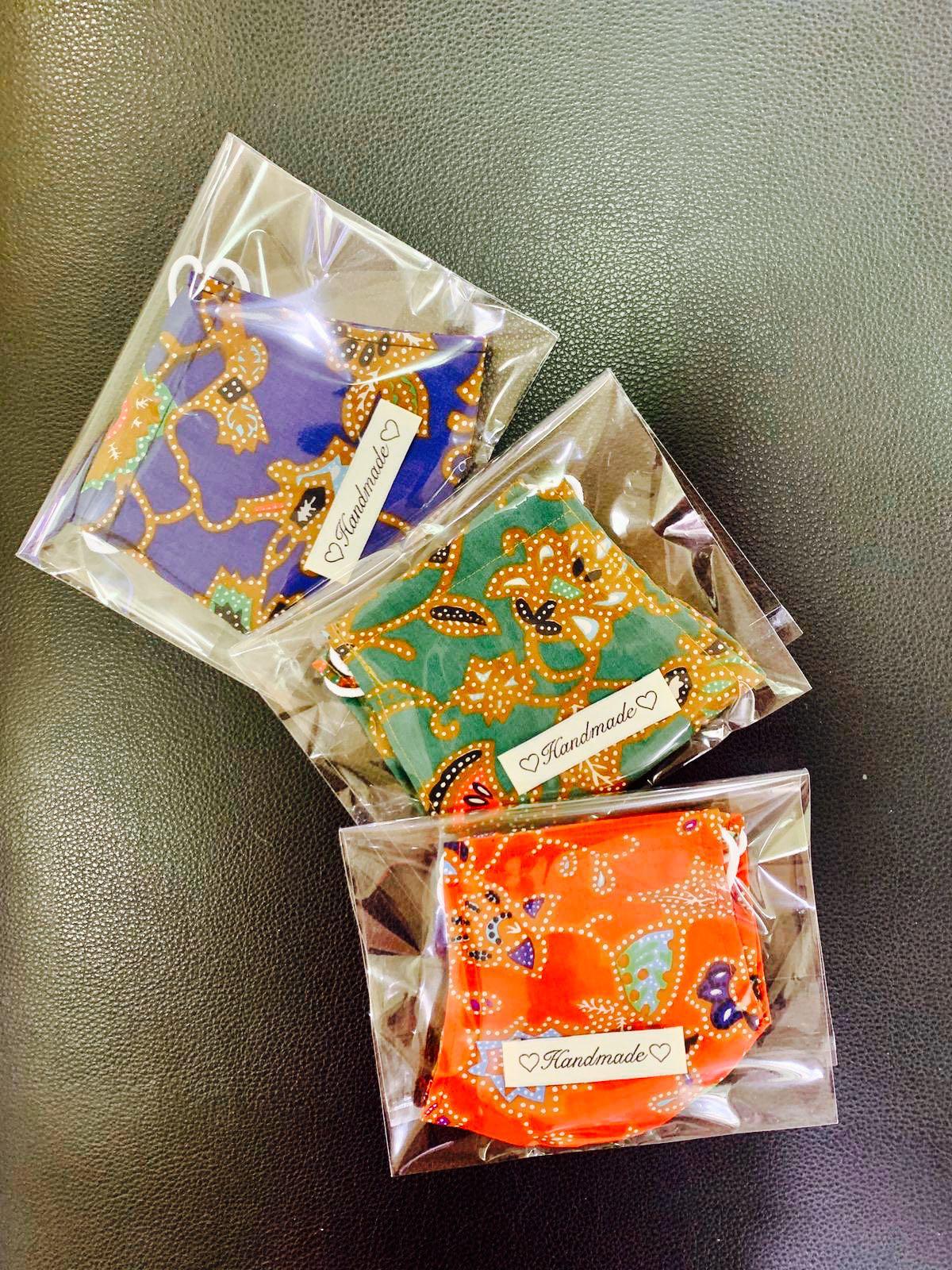 SQ batik design face mask, Everything Else on Carousell