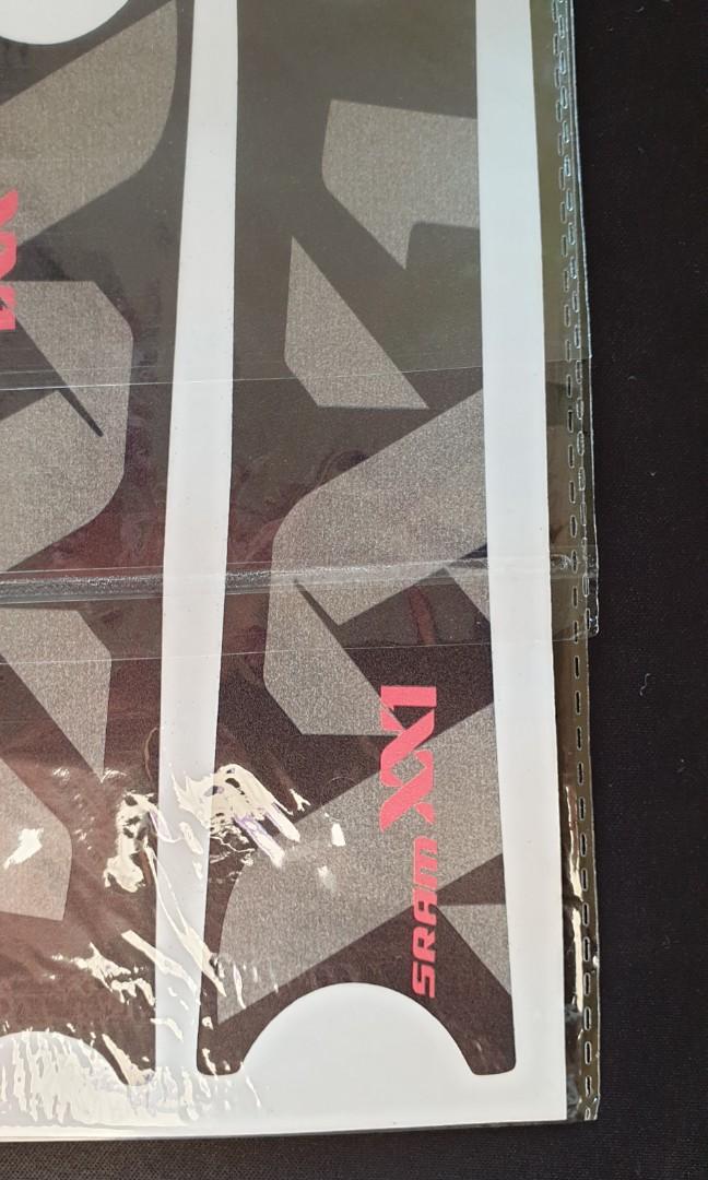 Sram XX1 crank arm decal black/orange, Sports Equipment, Bicycles ...