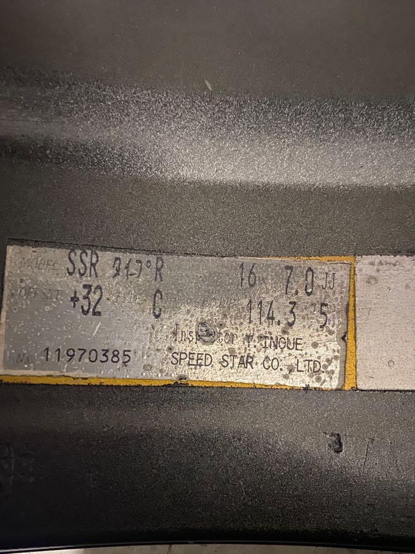 SSR TYPE R, Car Accessories, Tyres & Rims on Carousell