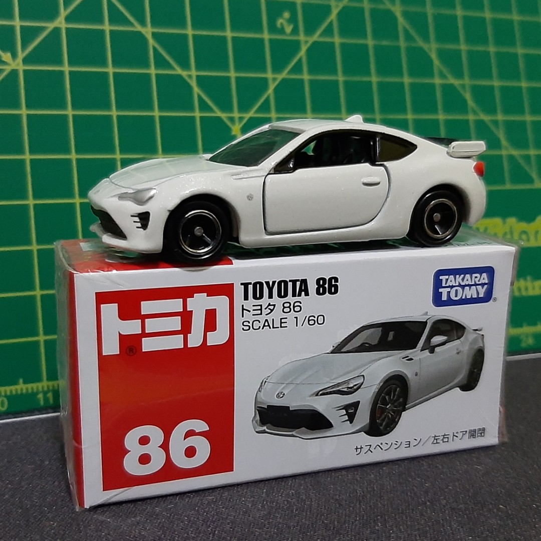 1/64 Toyota 86 white, Hobbies & Toys, Toys & Games on Carousell