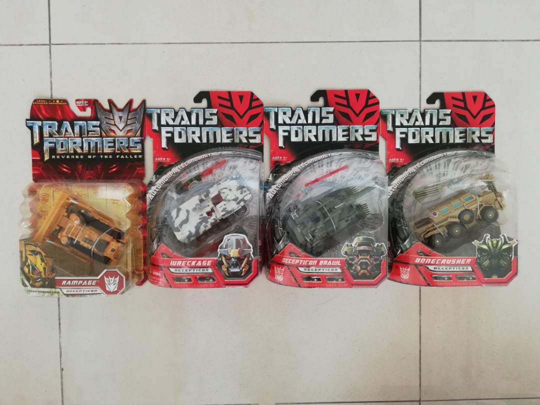 TRANSFORMERS movie - RAMPAGE, WRECKAGE, BRAWL and BONECRUSHER (Deluxe ...