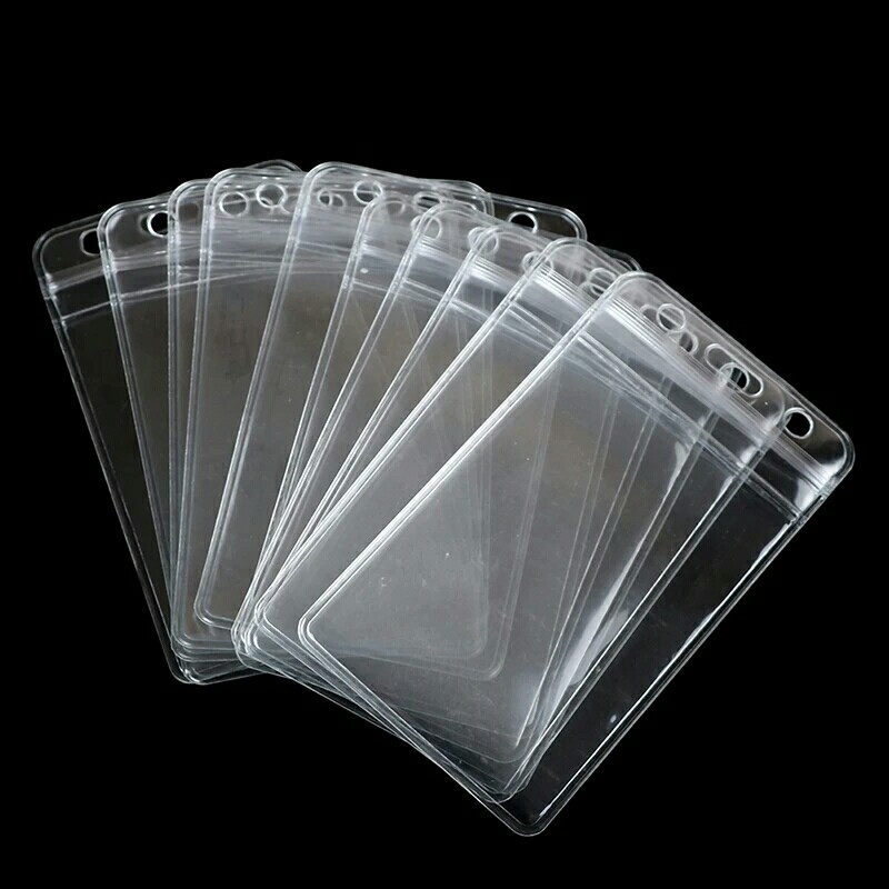 TRANSPARENT PLASTIC ID CARD HOLDER, Hobbies & Toys, Stationery & Craft ...