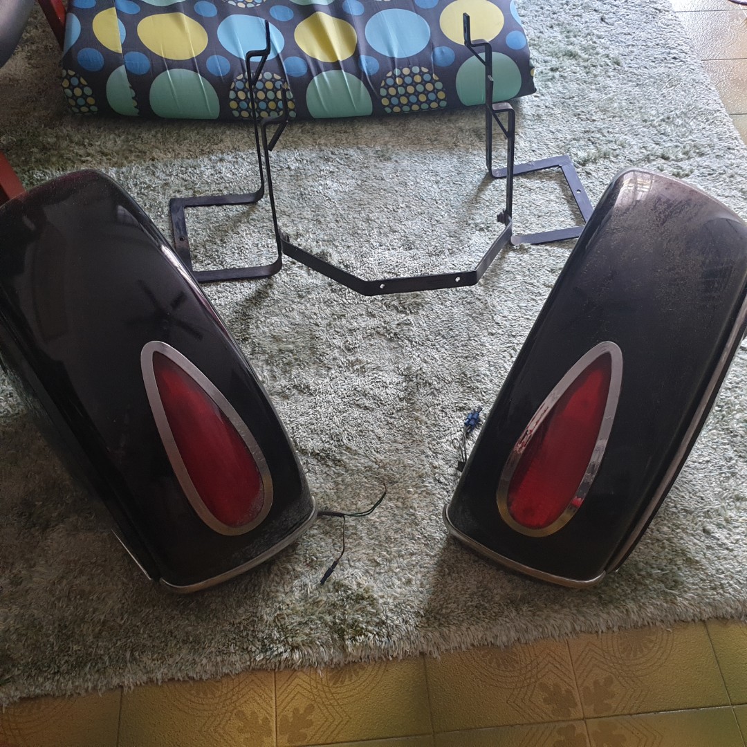 Vintage Side Box with Mount, Motorcycles, Motorcycle Accessories on ...