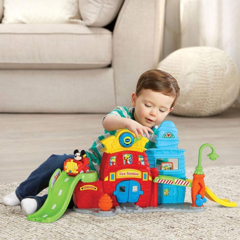 VTech Go! Go! Smart Wheels Mickey Mouse Silly Slides Fire Station ...
