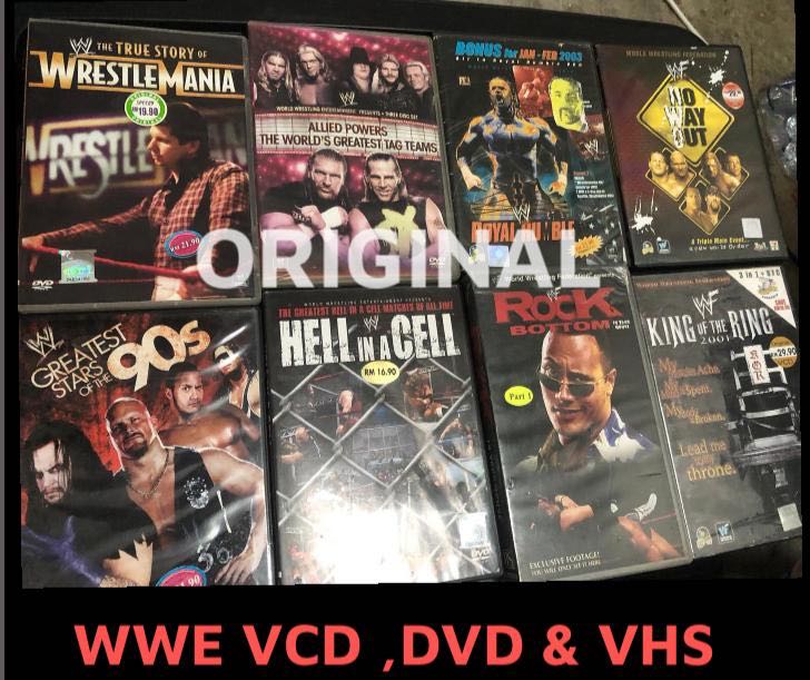 Wwe wwf vcd dvd wrestling, Hobbies & Toys, Music & Media, CDs & DVDs on ...