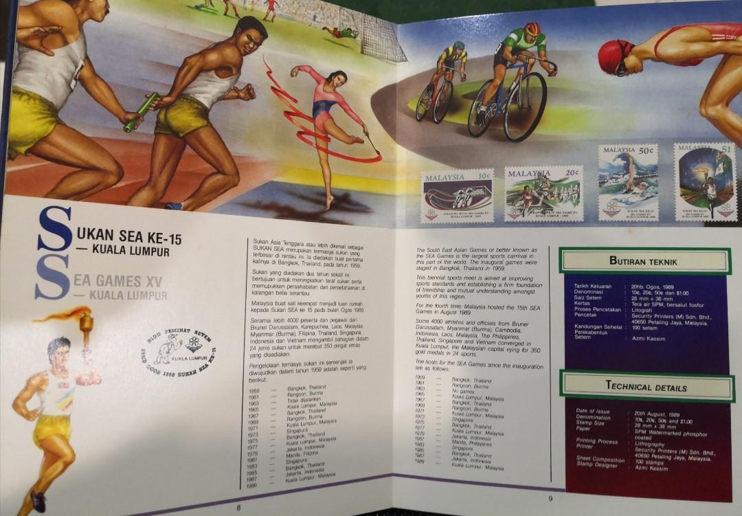 Album Tahunan Setem-setem Pos Malaysia 1989, 1990, 1991, Hobbies & Toys ...