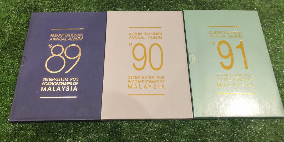 Album Tahunan Setem-setem Pos Malaysia 1989, 1990, 1991, Hobbies & Toys ...