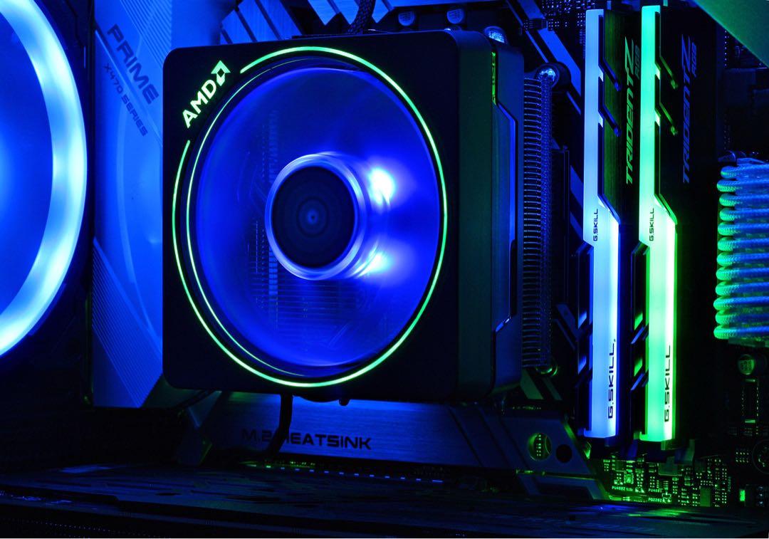 AMD Wraith Prism RGB LED Cooler Fan, Computers & Tech, Parts ...
