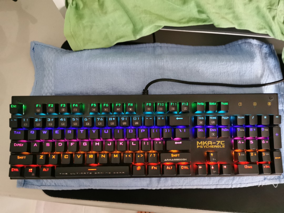 Armaggeddon mka-7c rgb mechanical keyboard, Computers & Tech, Parts ...