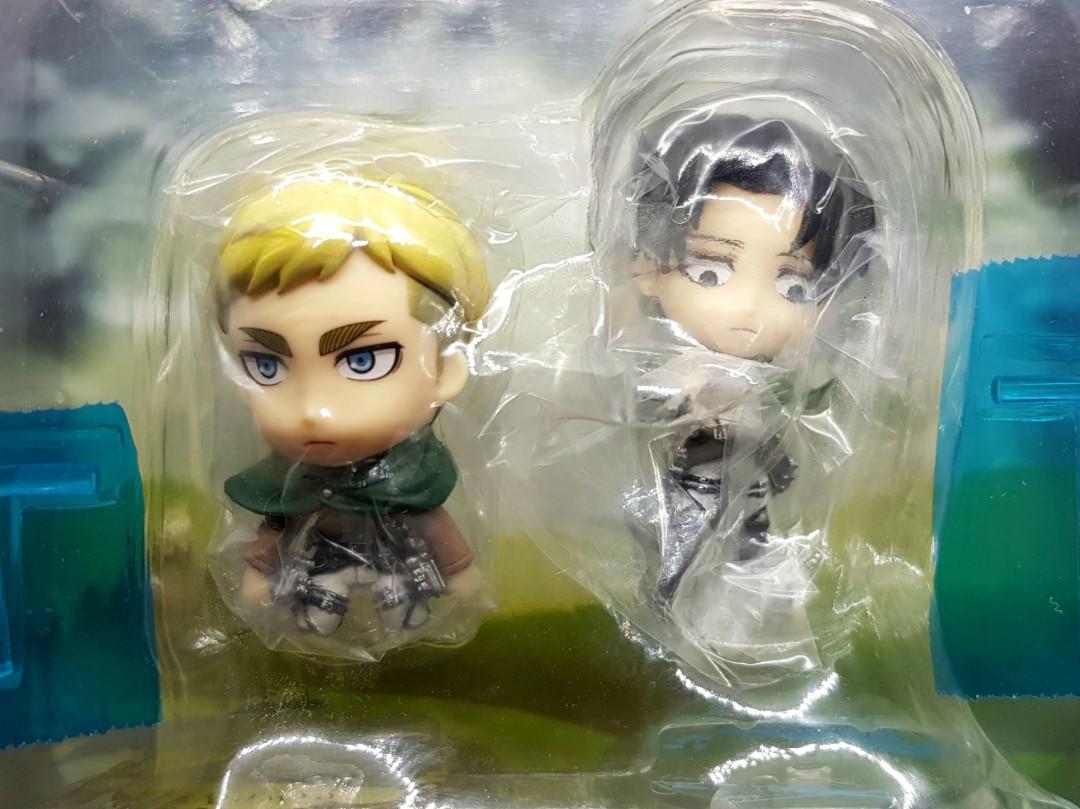 Attack on Titan Levi & Erwin Figure Ichiban Kuji C chibi kyun, Hobbies ...