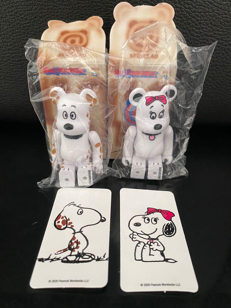 Bearbrick series 40 cute- Snoopy pair with secret Marbles and Belle ...
