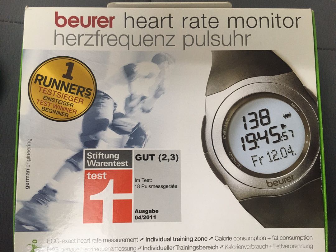 Beurer Heart Rate Monitor Watch, Sports Equipment, Exercise & Fitness ...