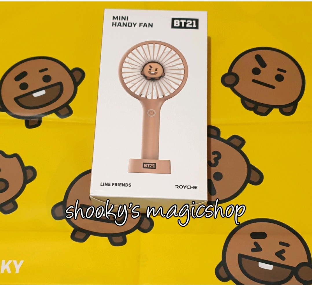 BT21 Mini Fan - Shooky, Hobbies & Toys, Memorabilia & Collectibles, K ...