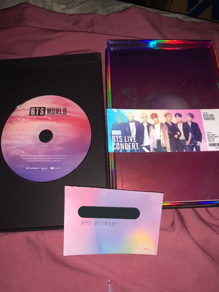 BTS WORLD DVD Complete Inclusions Except pcs and qr code, Hobbies ...