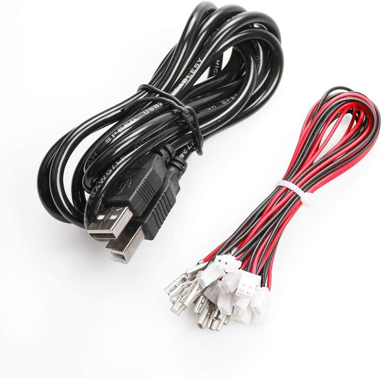 Easyget Zero Delay USB Encoder PC to Joystick, Arcade Buttons for PC ...