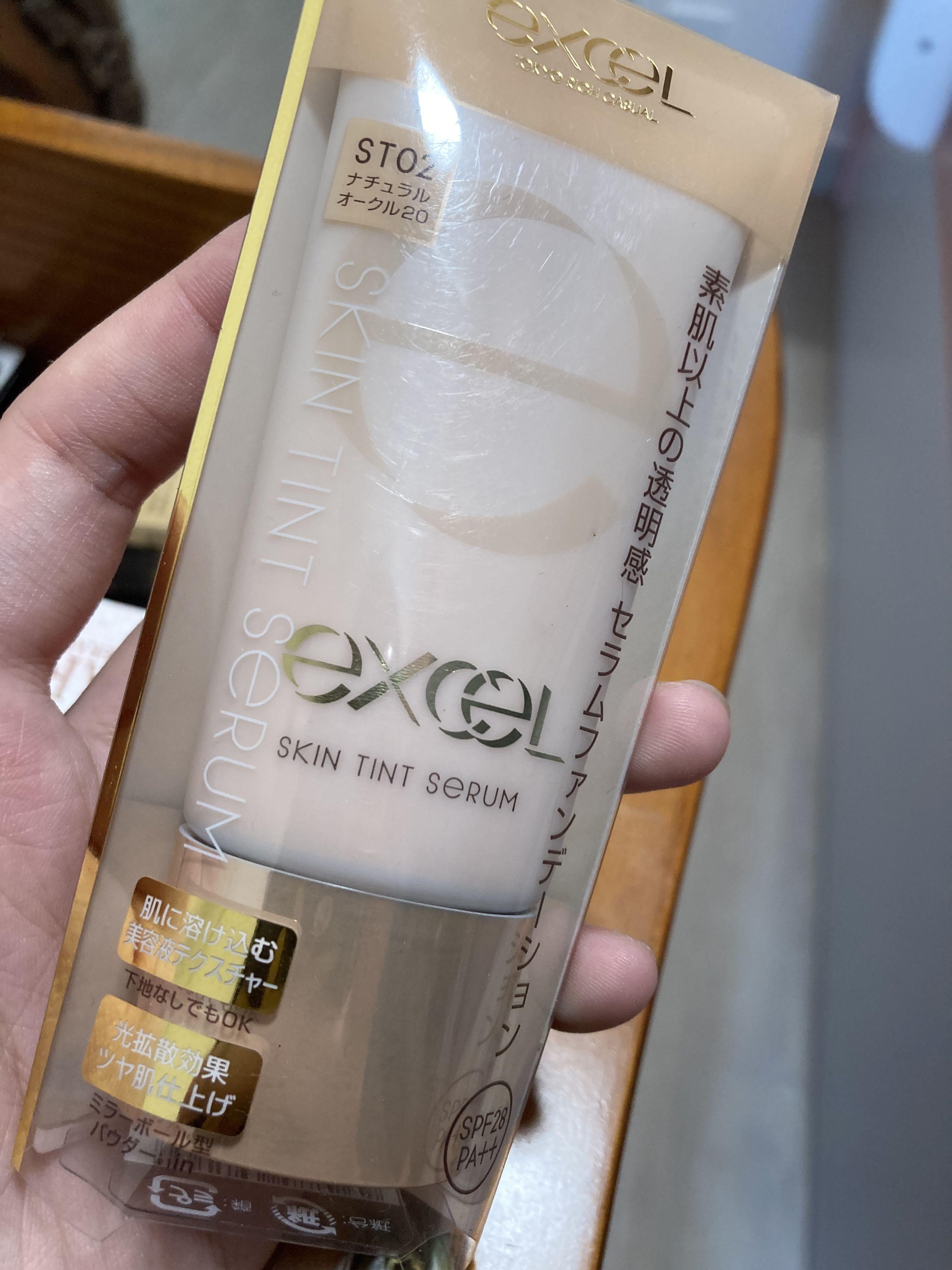 Excel foundation st02 excel skin tint serum #carouselljackpot, 美容＆化妝品 ...