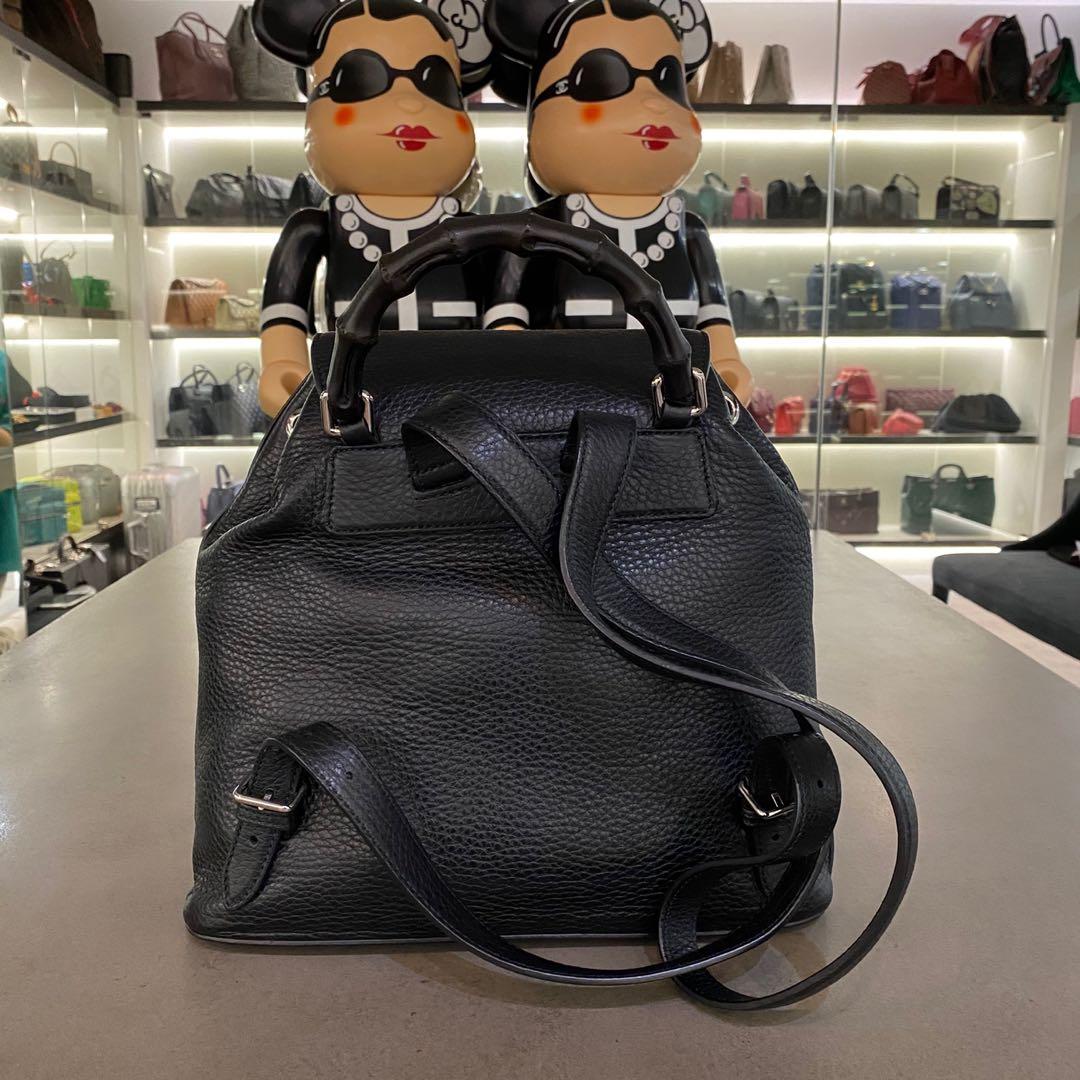 Gucci Bamboo Handle Backpack, Luxury, Bags & Wallets on Carousell