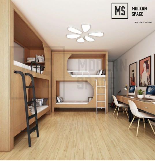 KORD Modern Bunk Bed / BFC27, Furniture & Home Living, Furniture, Bed ...