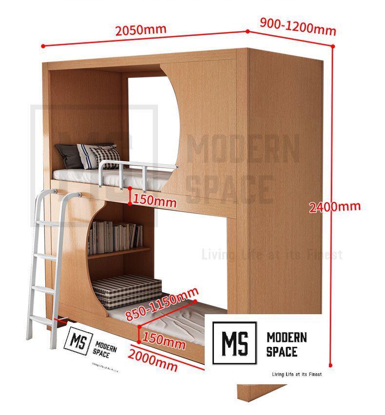 KORD Modern Bunk Bed / BFC27, Furniture & Home Living, Furniture, Bed ...