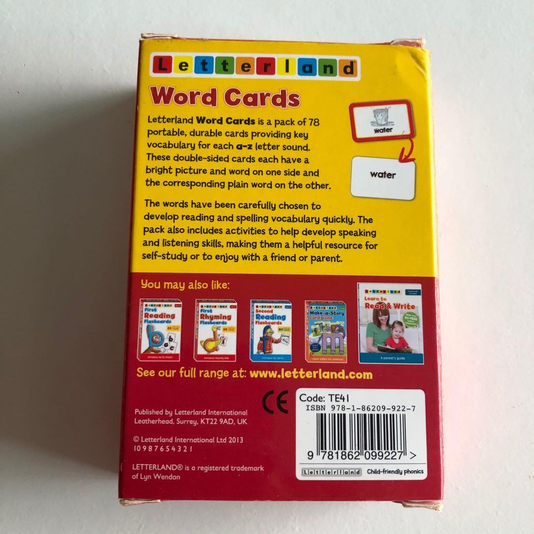 Letterland Word Cards : Mini Vocabulary Cards, Hobbies & Toys, Books ...