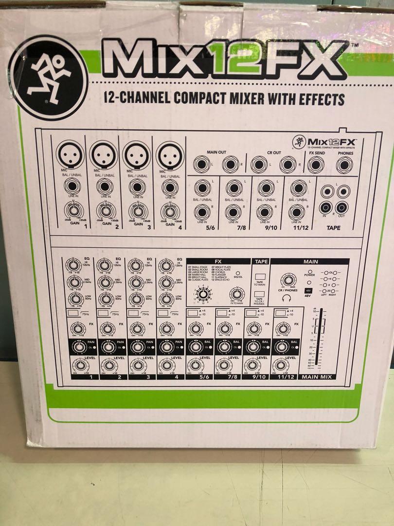 Mackie Mix12FX 12-Channel Mixer with Effects, Hobbies & Toys, Music ...