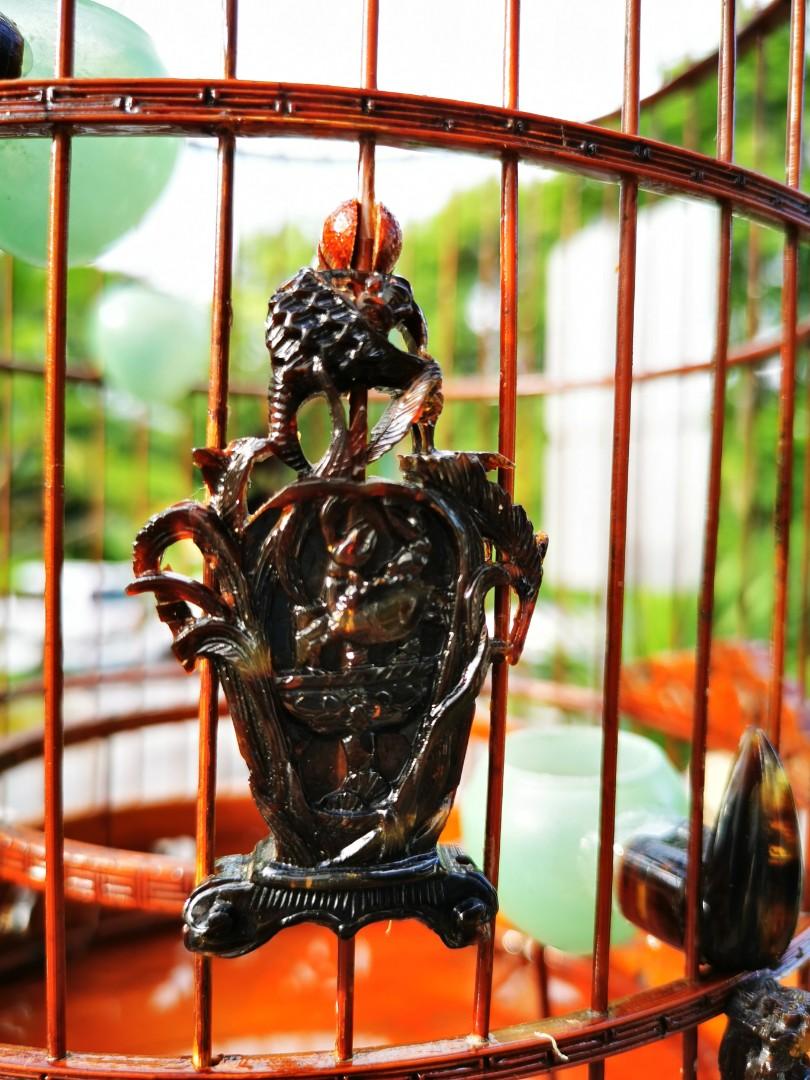 Mata Puteh Bird Cage 8.6" FPC ( Real turtle shell accessories expect ...
