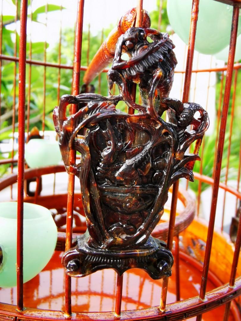 Mata Puteh Bird Cage 8.6" FPC ( Real turtle shell accessories expect ...