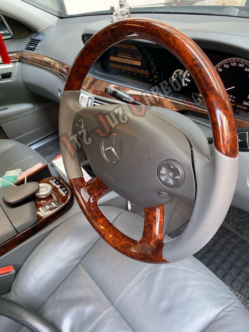 Mercedes W221 Wood Steering wheel, Car Accessories, Accessories on ...