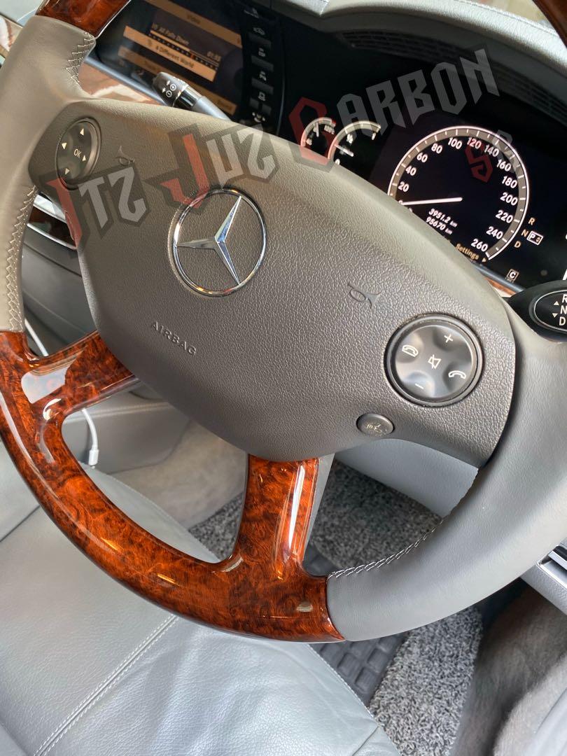 Mercedes W221 Wood Steering wheel, Car Accessories, Accessories on ...