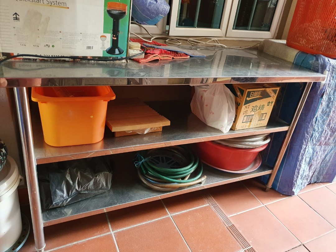 Metal functional table, Furniture & Home Living, Furniture, Tables ...