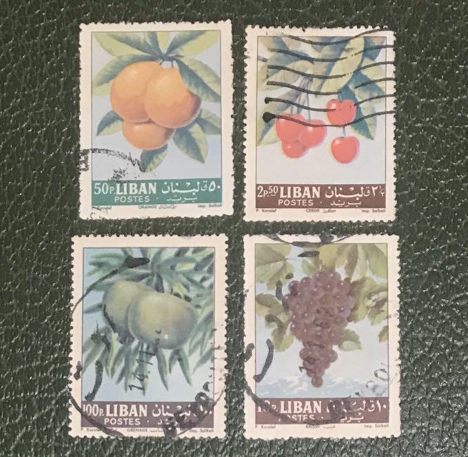 Middle East stamps - LIBAN fruits, Hobbies & Toys, Memorabilia ...