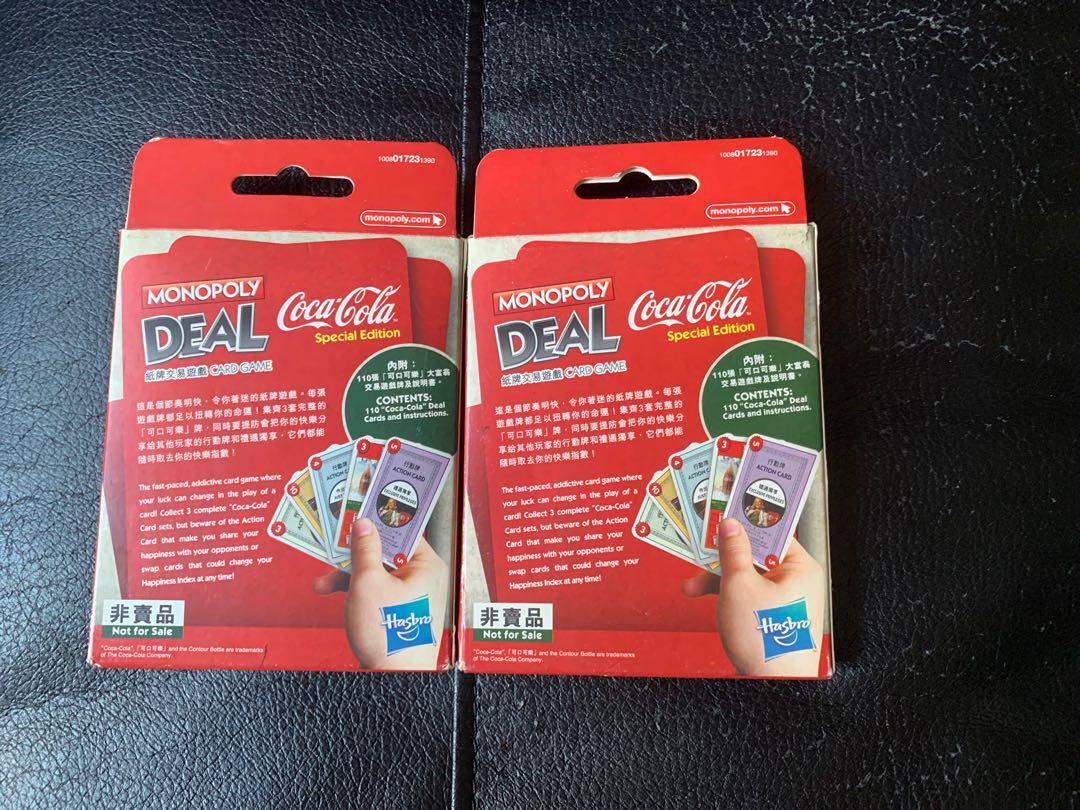 Monopoly Deal - Coca Cola Special Edition, 興趣及遊戲, 收藏品及紀念品, 明星周邊 - Carousell