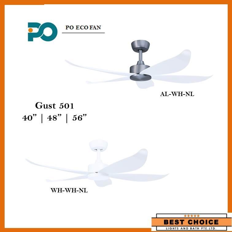 [Free Delivery]PO ECO DC Motor Ceiling Fan - Gust Series 501 + 20W ...