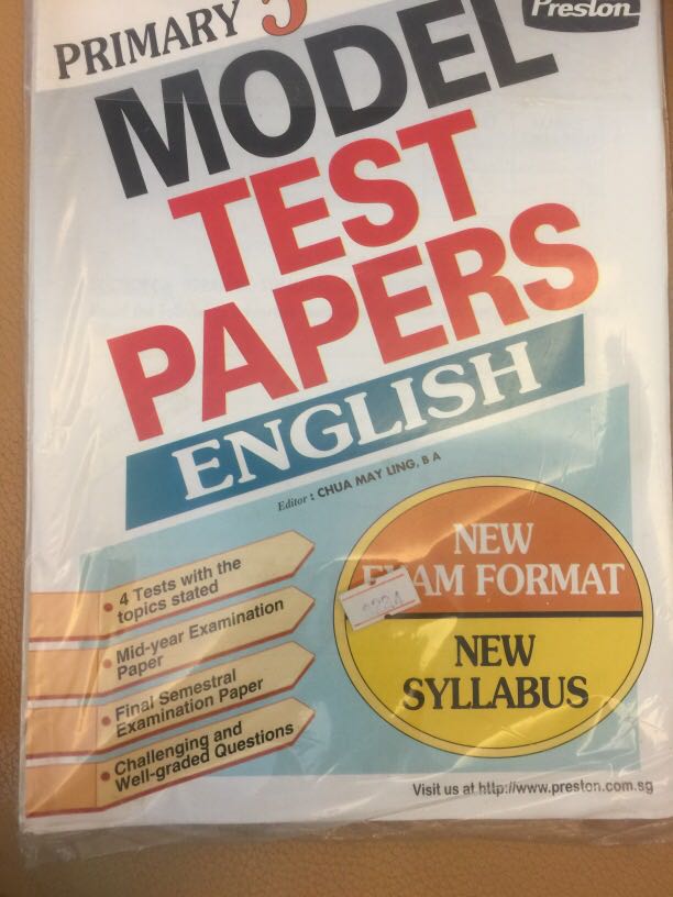 Primary 5 English Model Test Papers 小五英文測驗券, 其他, 其他 - Carousell