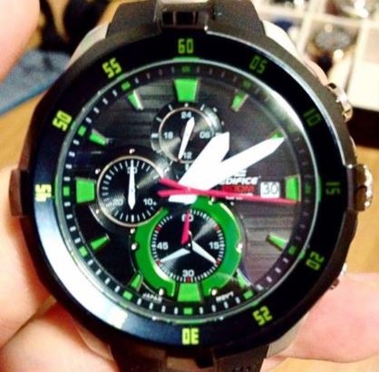 RARE Casio Edifice Neon Green Limited Edition, Luxury, Watches on Carousell