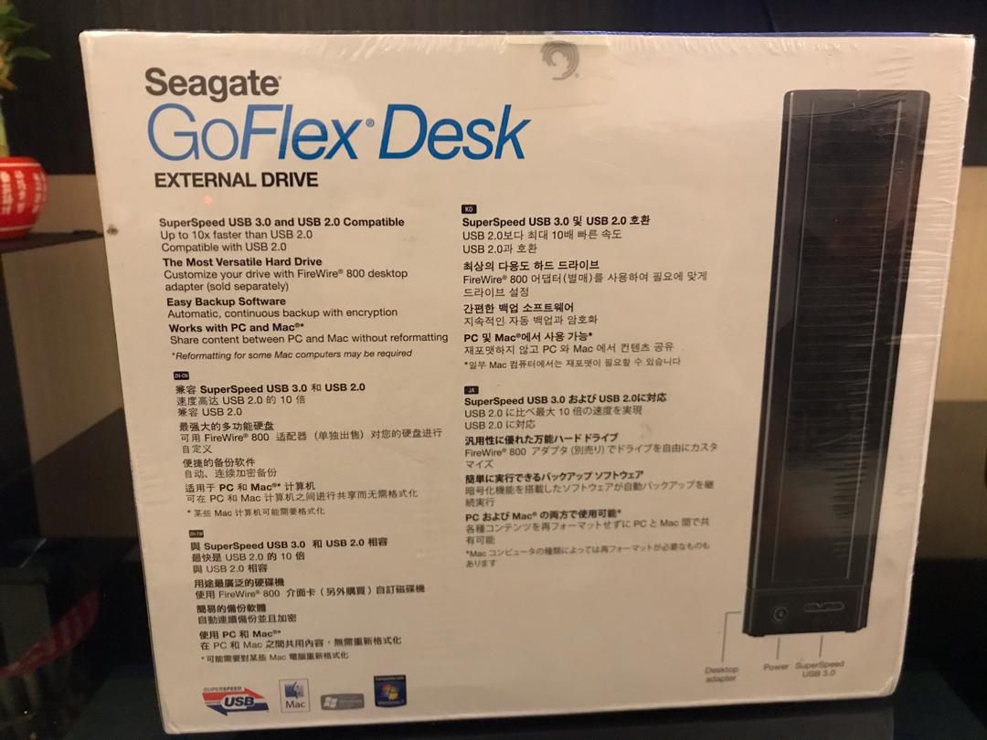 Seagate GoFlex Desk External Drive, Computers & Tech, Parts ...